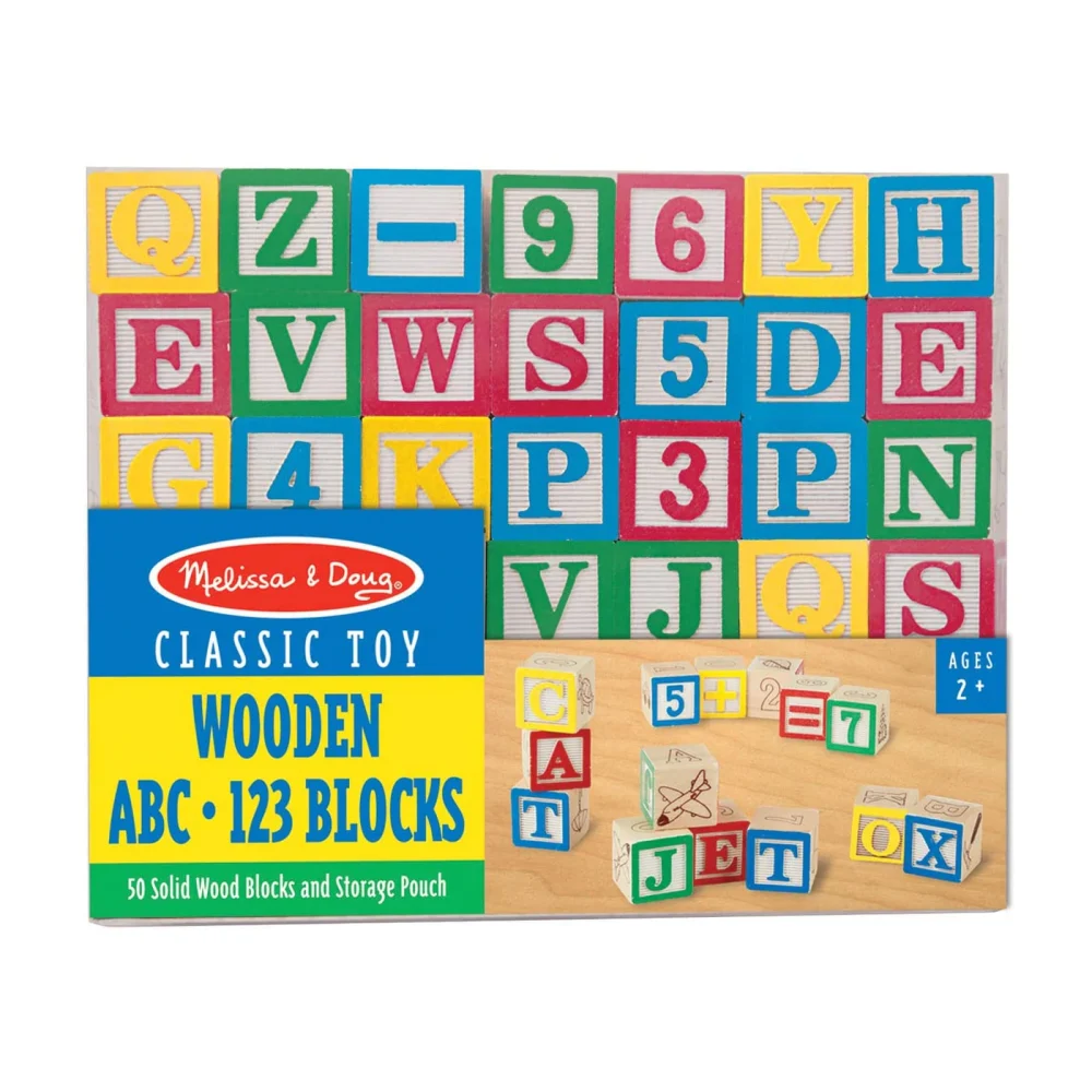 ABC 123 Wooden Blocks in A Box – ChildsPlayZA